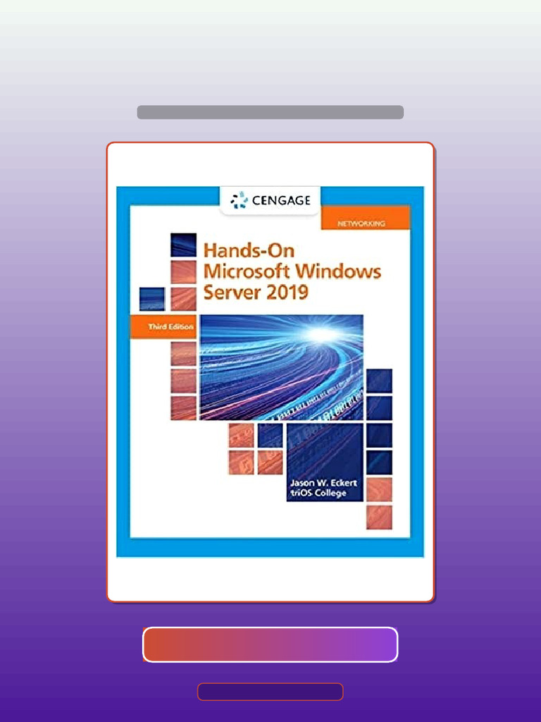 HandsOn Microsoft Windows Server 2019 3rd Edition Get It Now | PDF | Educational Assessment | Essays