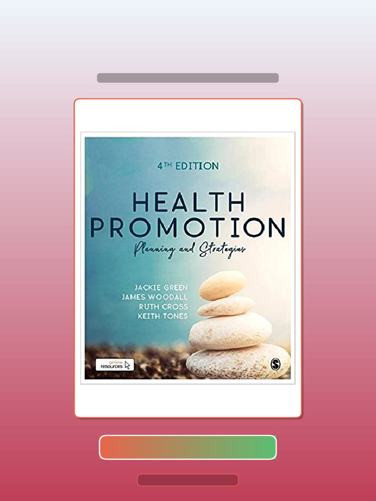 Health Promotion Planning Strategies 4th Edition Get It Now | PDF ...