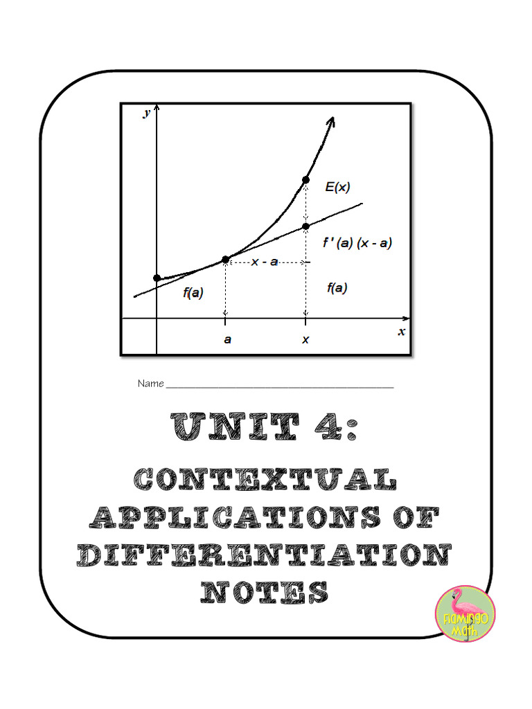 Unit 4 Guided Notes Student | PDF | Derivative | Acceleration