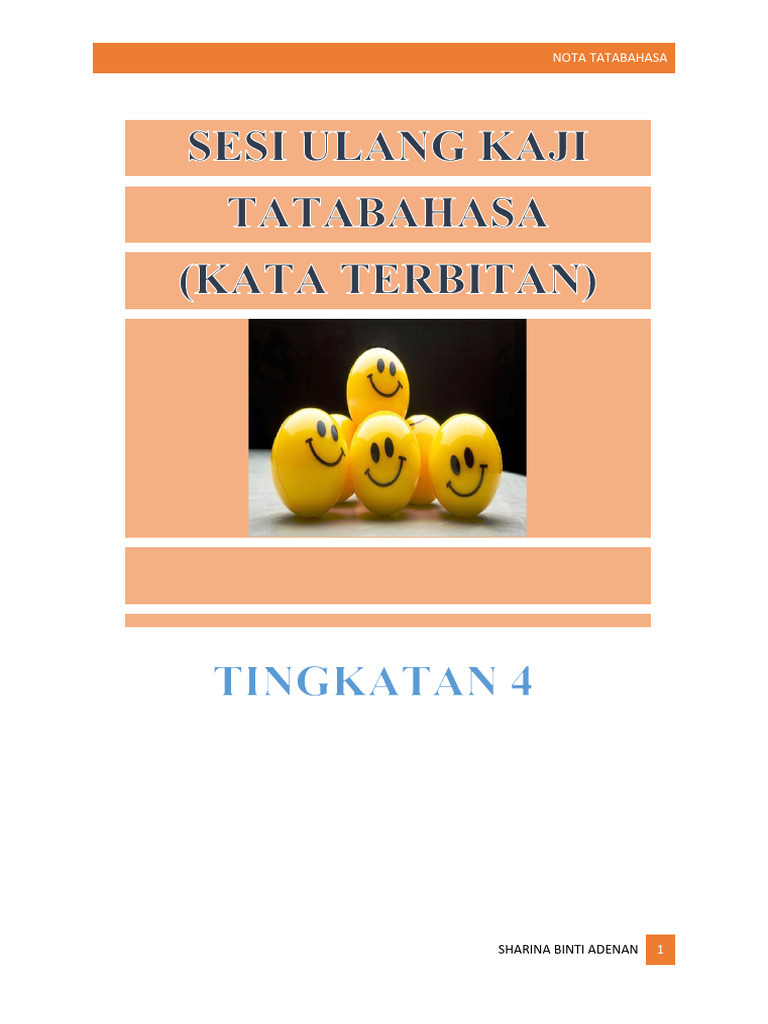 Nota Kata Terbitan | PDF
