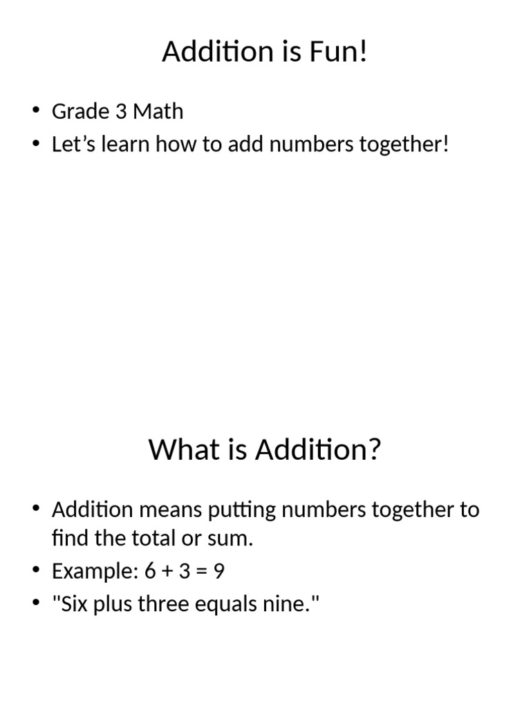 Fun Addition for Grade 3 Students | PDF
