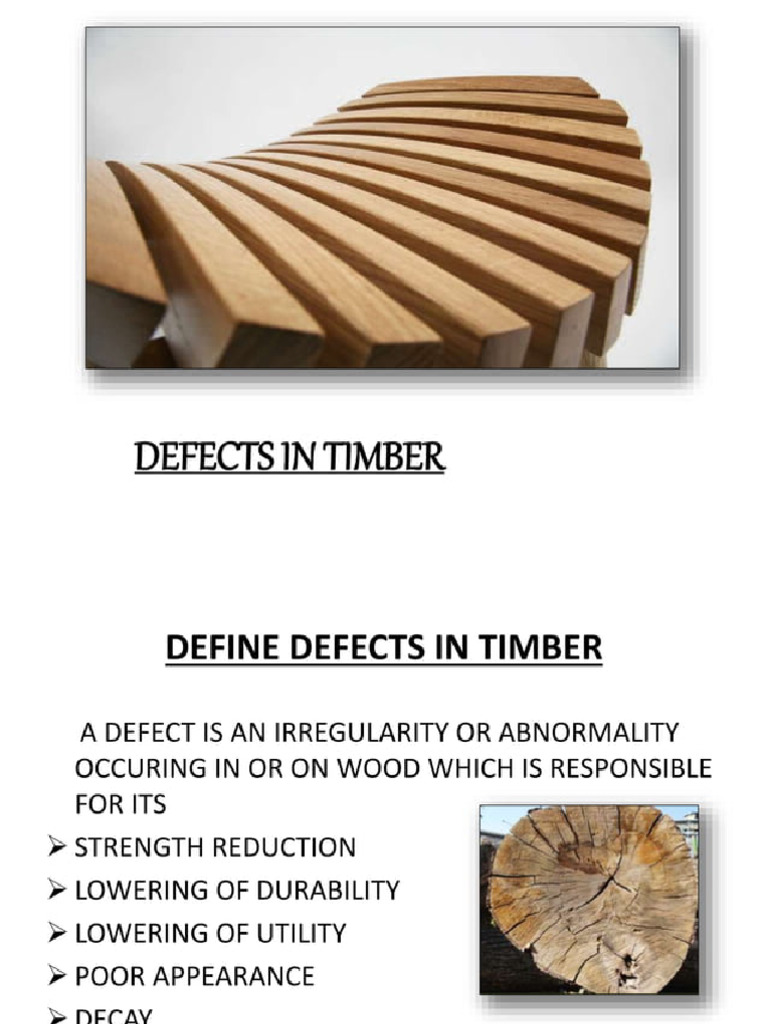 Defects in Timber | PDF