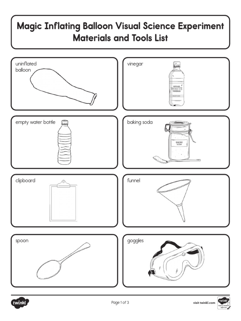 BW Magic Inflating Balloon Visual Science Experiment | PDF