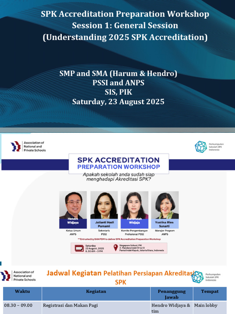 General Component. SMP & SMA SPK Accreditation | PDF