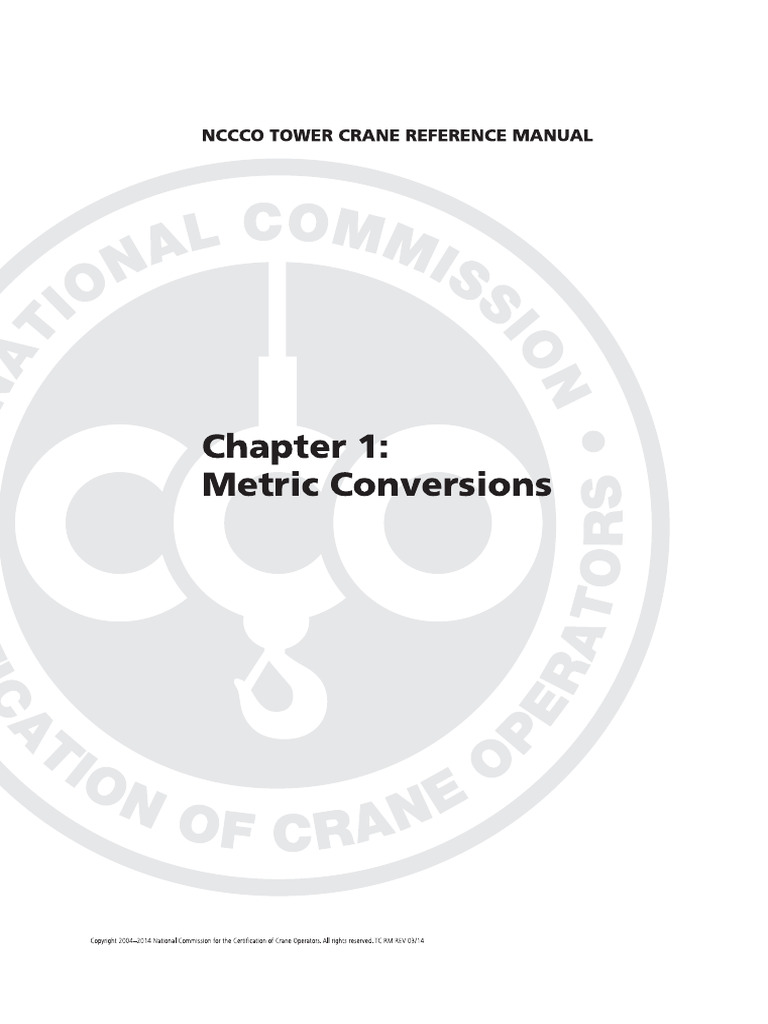 Tower Crane Reference Manual NCCCO | PDF