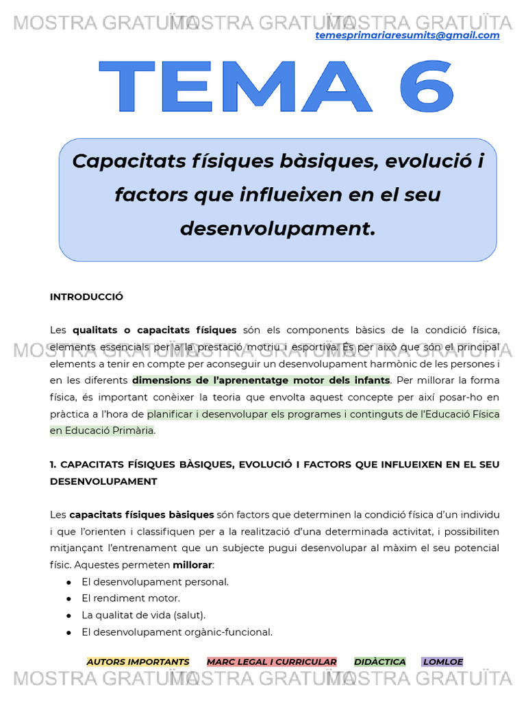 Mostra Ed Física - Tema 6 | PDF