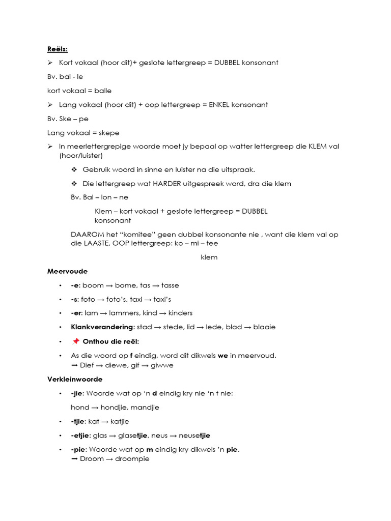 Spelreëls | PDF