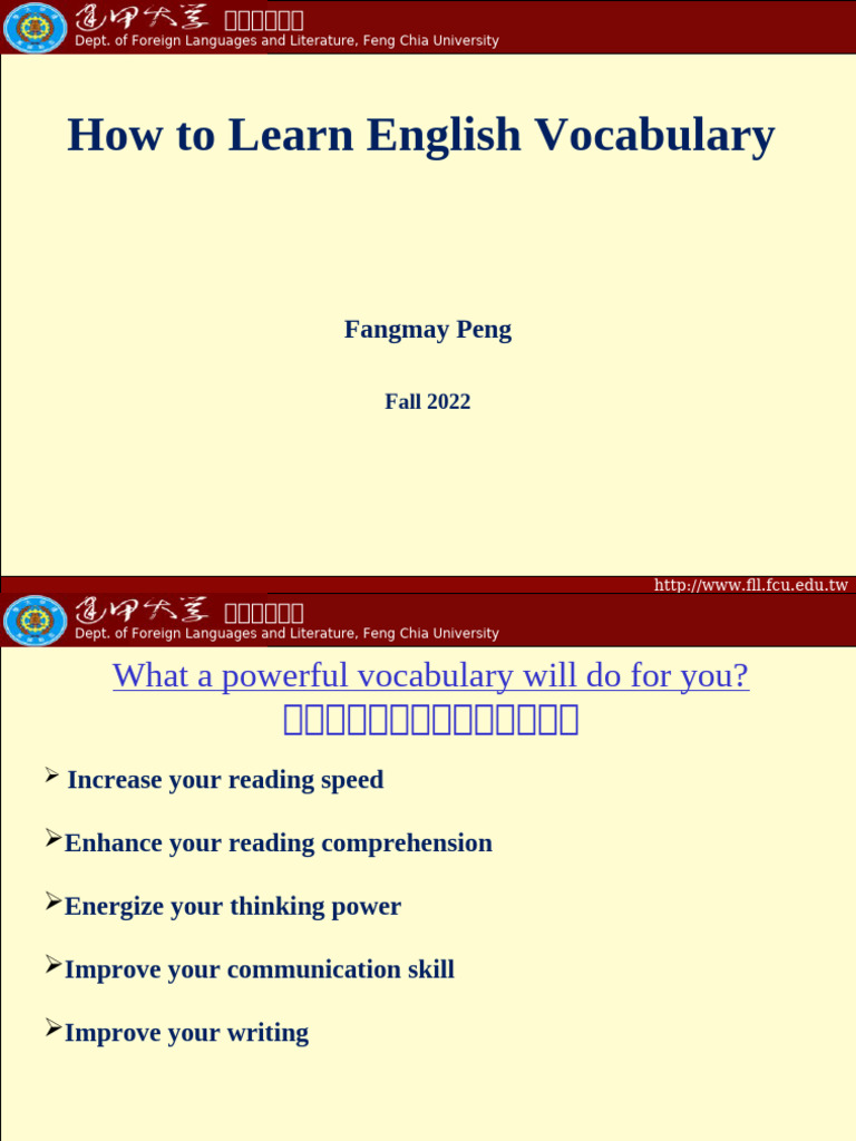 Effective Strategies for Learning English Vocabulary | PDF | Vocabulary ...