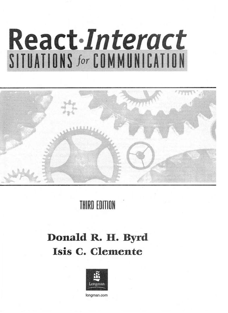 LONGMAN 2001 React - Interact Situations - For.communication | PDF