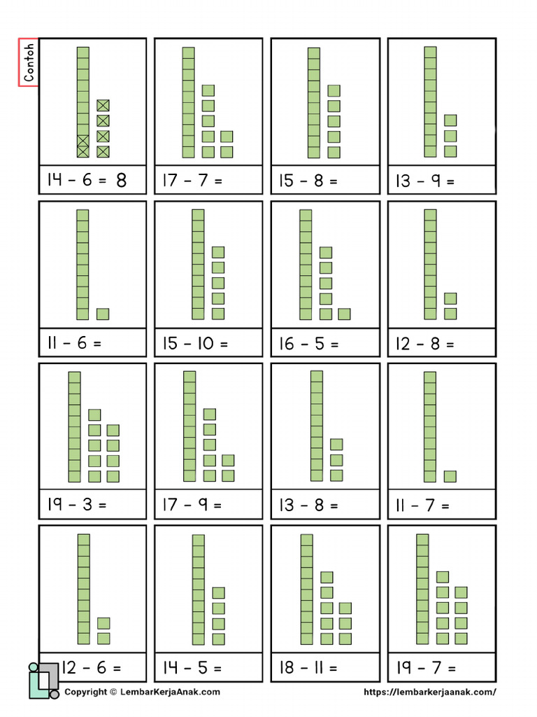 Base Ten Blocks 1-20 | PDF