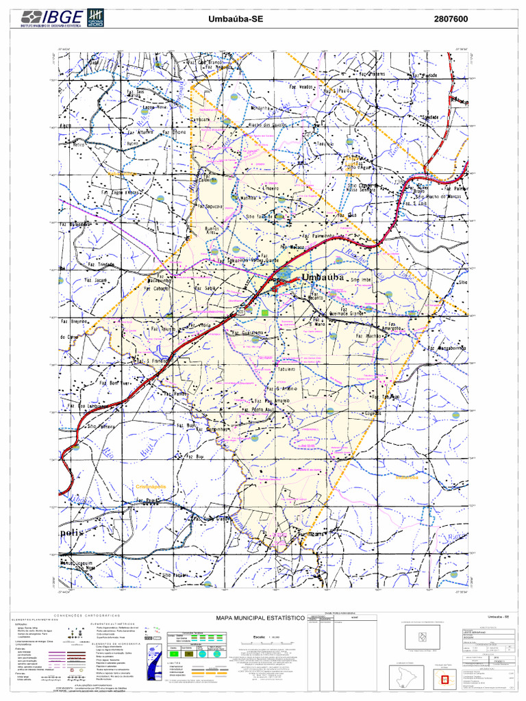 Mapa Umbaúba, IBGE 2010 | PDF