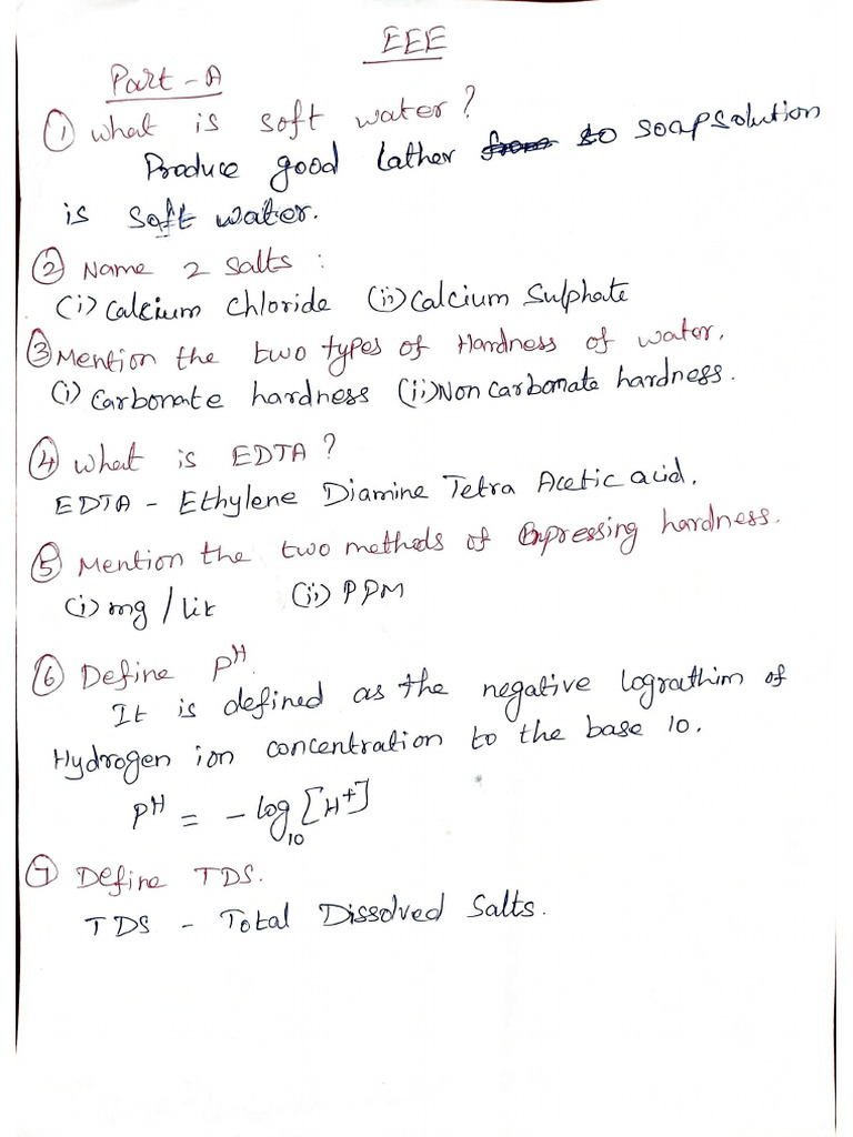 Chemistry EEE Answer | PDF