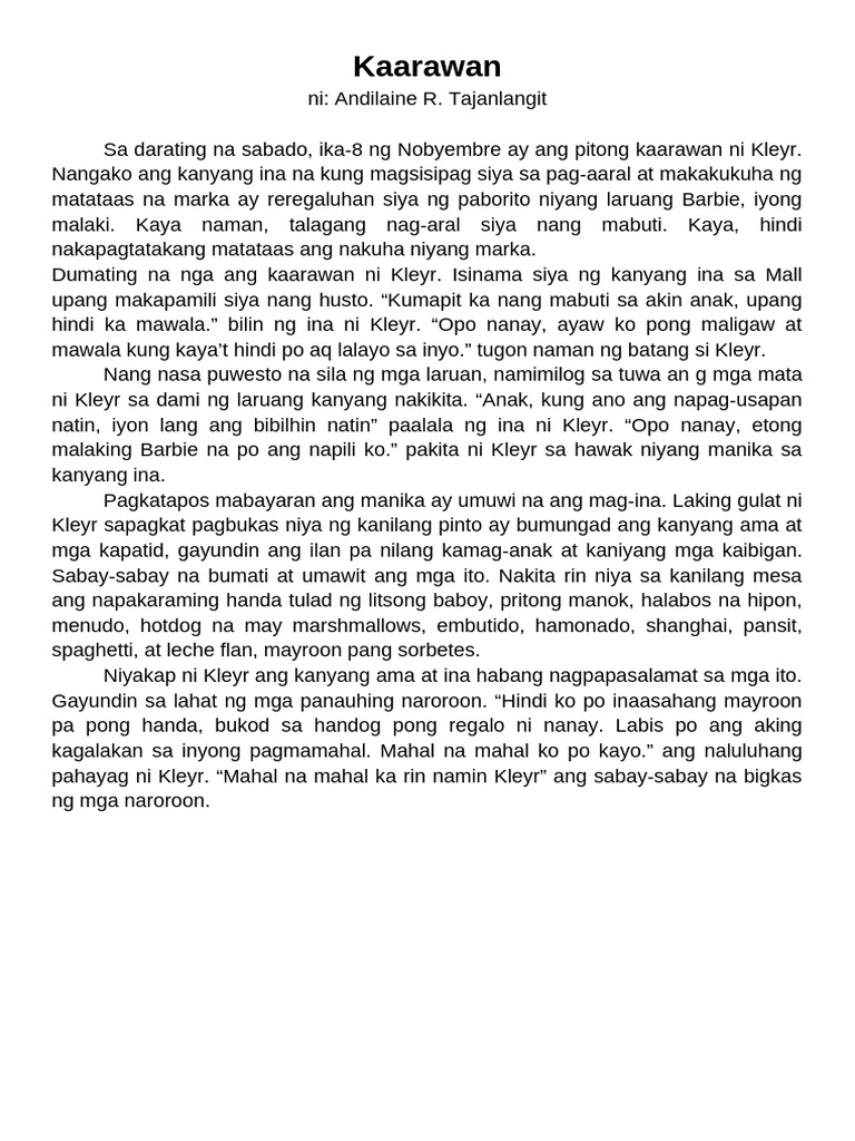 Filipino - Stories | PDF