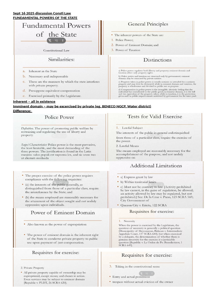Sept 16 2025 Discusion Consti Law | PDF