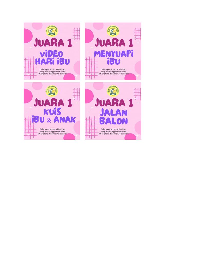 Stiker Label Piala | PDF