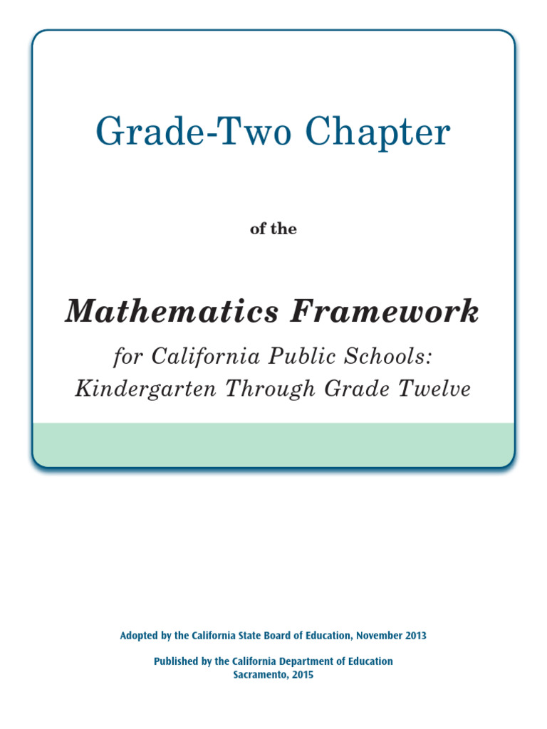 Grade Two Mathematics Framework Overview | PDF | Mathematics | Numbers