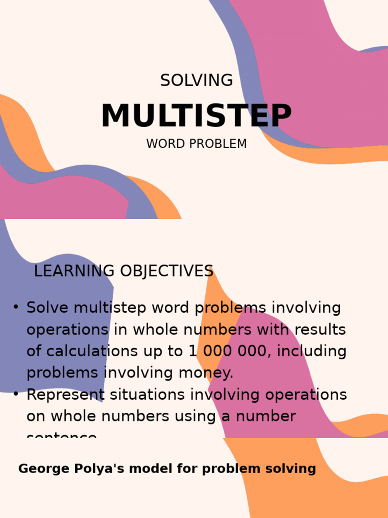 Multistep Word Problem | PDF