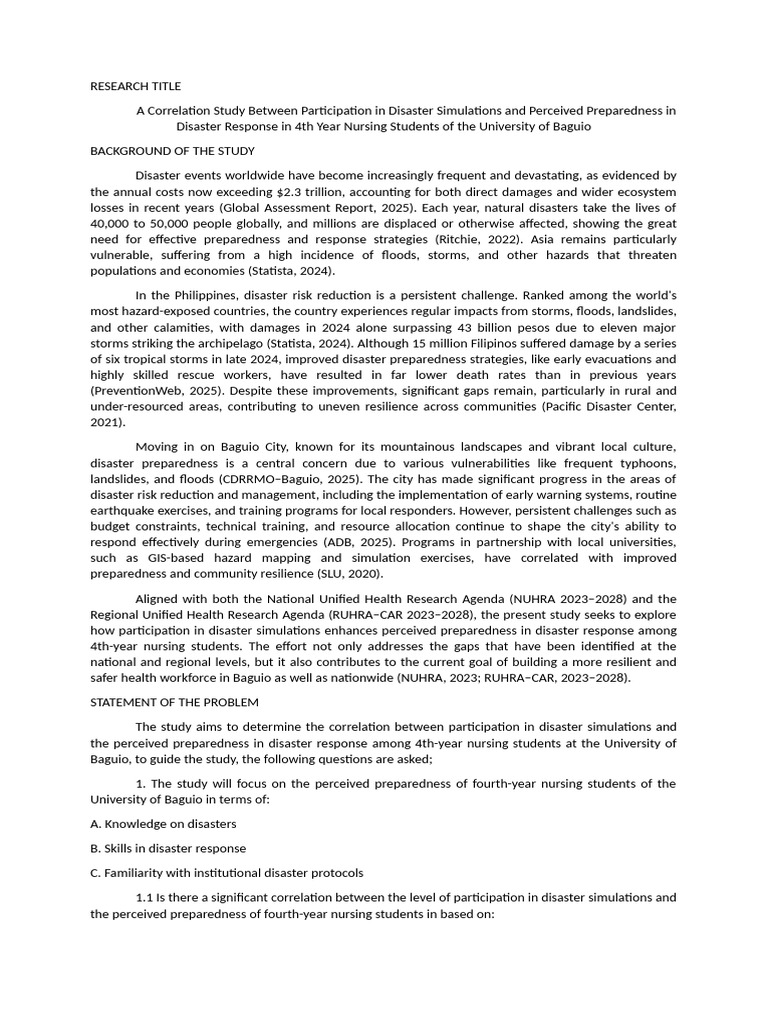 Nursing Students' Disaster Simulation Impact | PDF | Natural Disasters ...