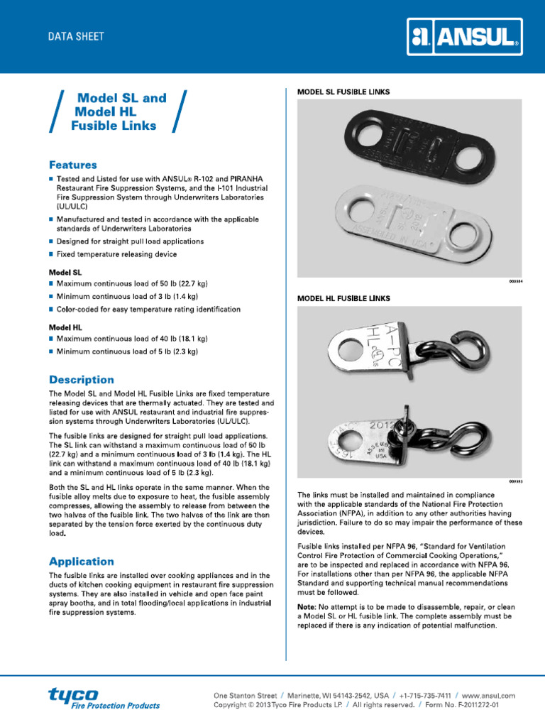 Fusible Link - 251009 - 131101 | PDF
