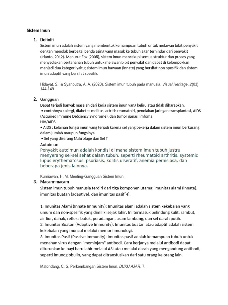 Sistem Imun | PDF