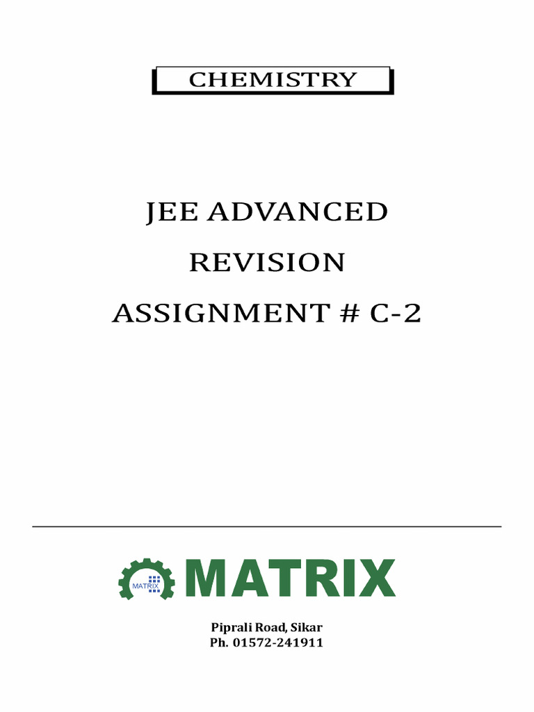 C-2 FC COPY - DP SIR Jee Advanced Examination | PDF