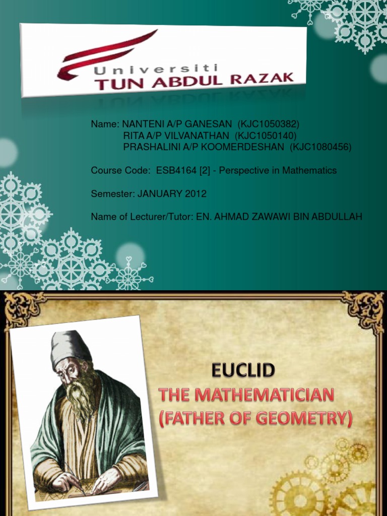 Euclid Slide | PDF | Euclid | Euclidean Geometry