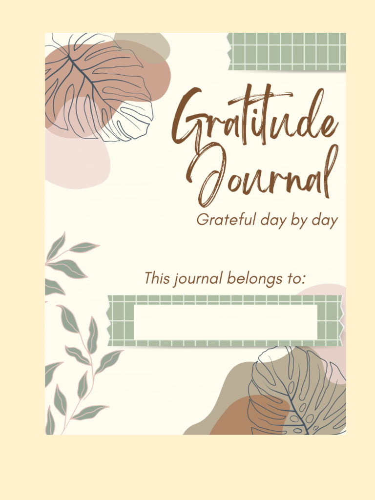 Gratitude Journal From Holistic Happiness Club | PDF | Gratitude ...