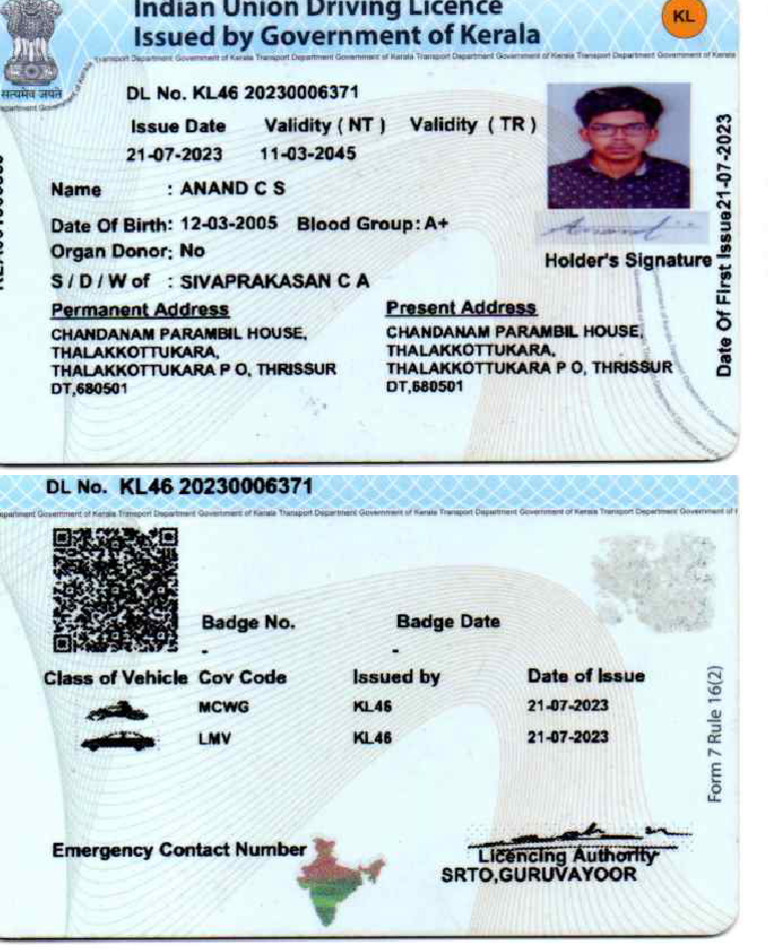Driving Licence | PDF