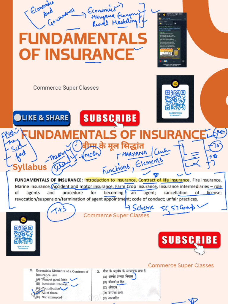 Fundamentals of Insurance | PDF