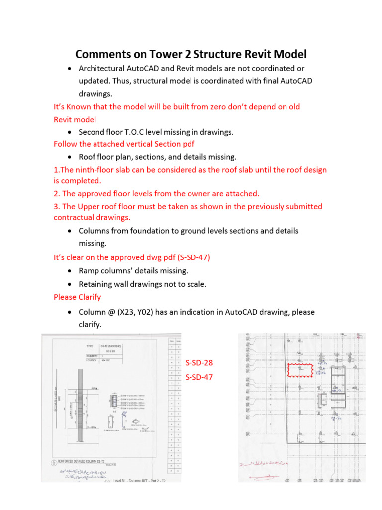 Comments On Tower 2 Structure Revit Model | PDF