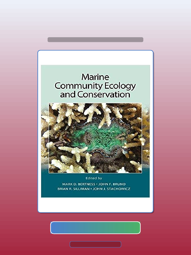 Marine Community Ecology and Conservation Get It Now | PDF | Multiple ...