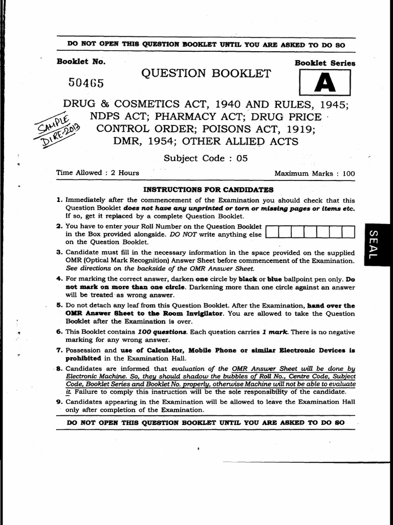 Drug & Cosmetic Act - Other Allied Acts | PDF
