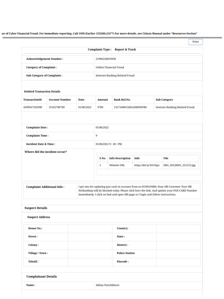 Cyber Crime Portal | PDF | Cyberspace