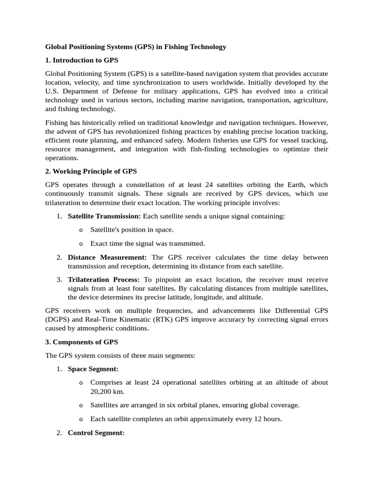 Global Positioning Systems | PDF | Global Positioning System