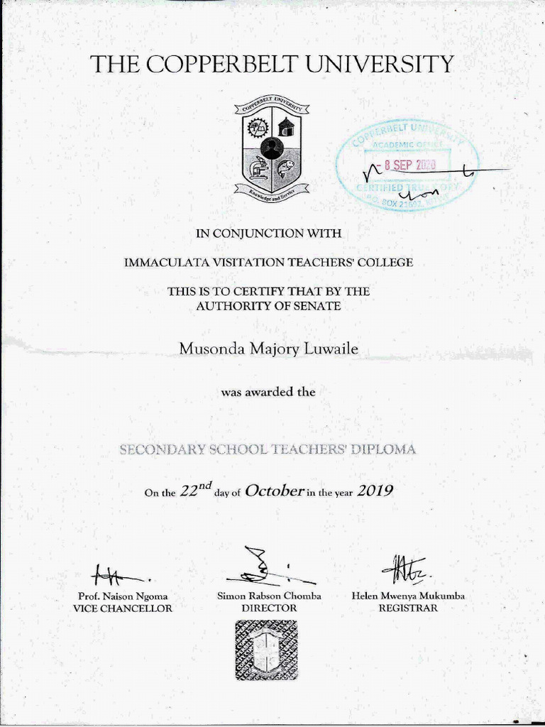 The University of Copperbelt | PDF