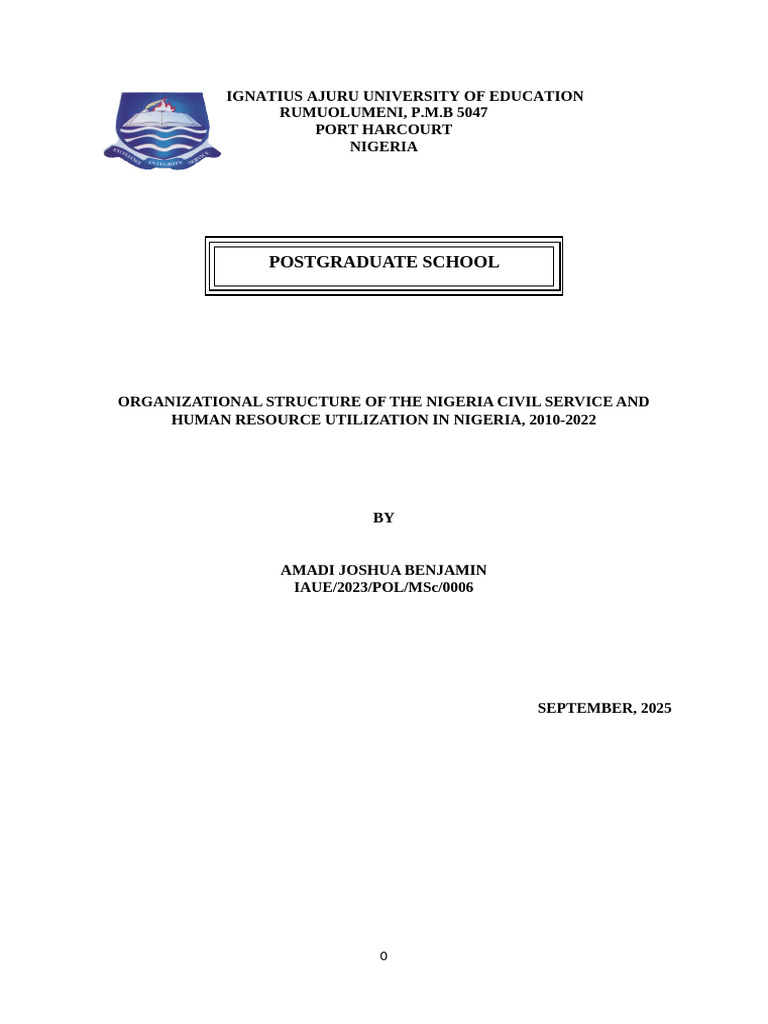 Benjamin Preliminary Pages | PDF | Data | Thesis