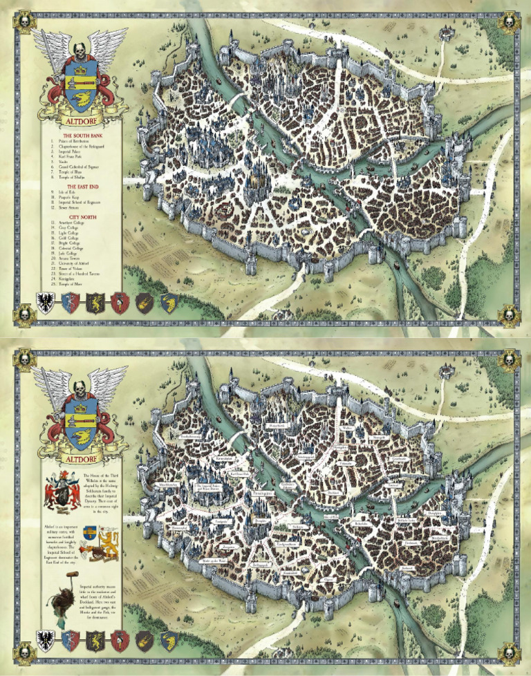 WFRP - Altdorf Maps | PDF