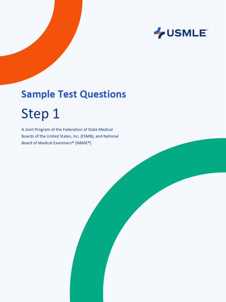 USMLE Step 1 Sample Test Questions | PDF | Aorta | Anemia