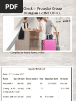 Prosedur Check In Tamu GIT & FIT | PDF | Bisnis