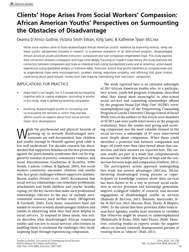 2014 Guthrie - Clients-Hope-Arises-From-Social-Workers-Compassion | PDF ...