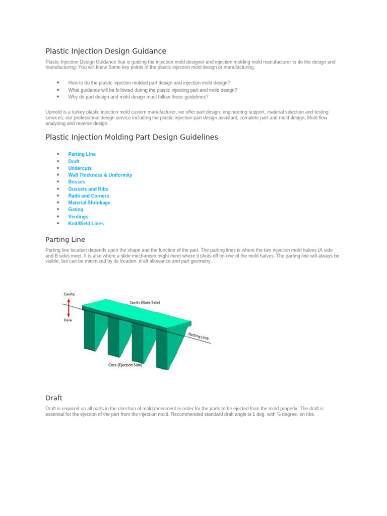 Straight-Pull Mold Design Guidelines | PDF | Mechanical Engineering ...