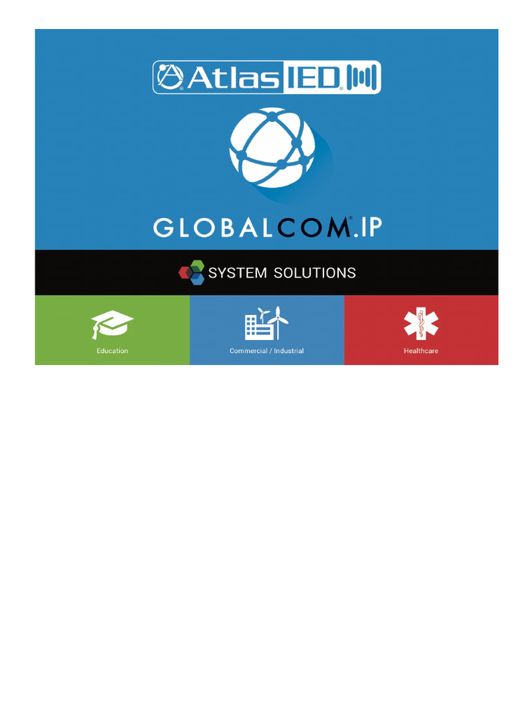 AtlasIED GLOBALCOM - Ip System Solutions | PDF