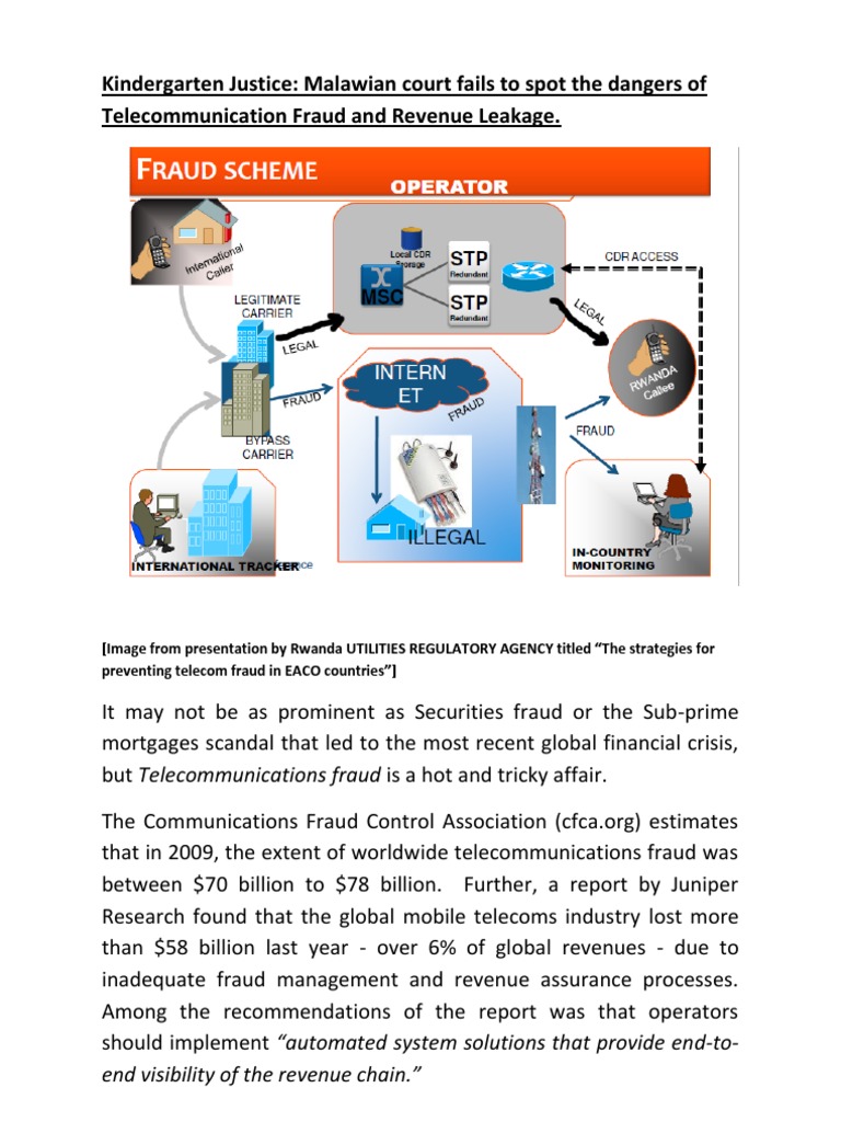 Telecommunications Fraud - Malawi A Case in Point | PDF | Tax Avoidance ...