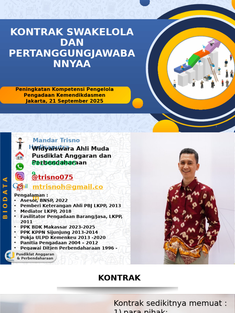 Panduan Kontrak Swakelola Kemendikdasmen | PDF