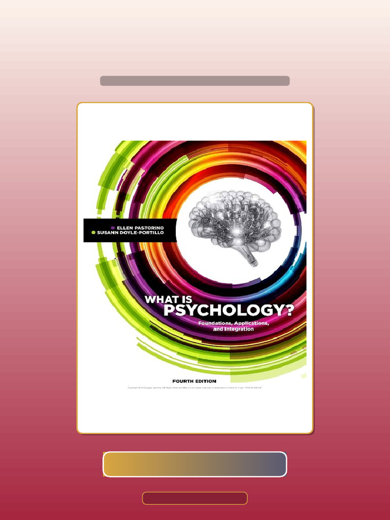 Get PDF of What Is Psychology Foundations Applications and Integration ...