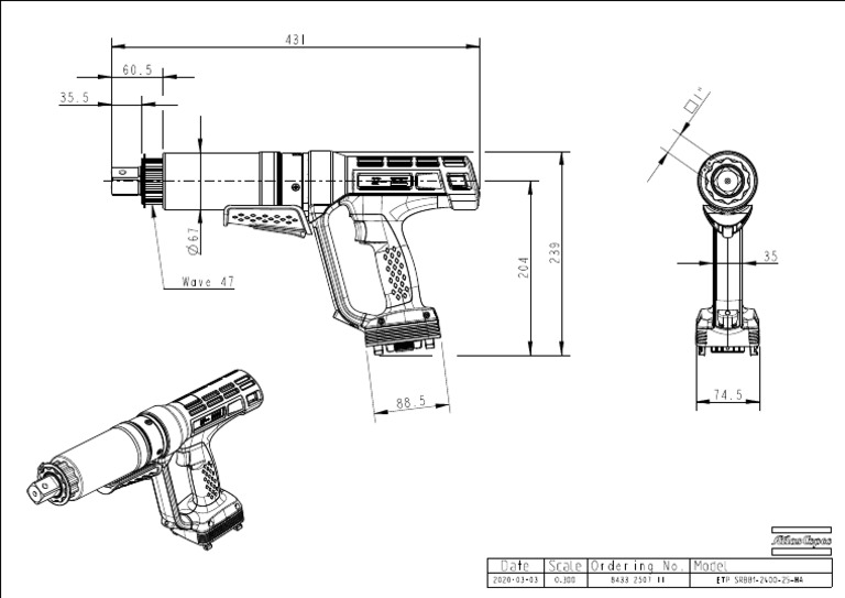 SRB81-2400-25-HA Atlas Copco DC Tool | PDF