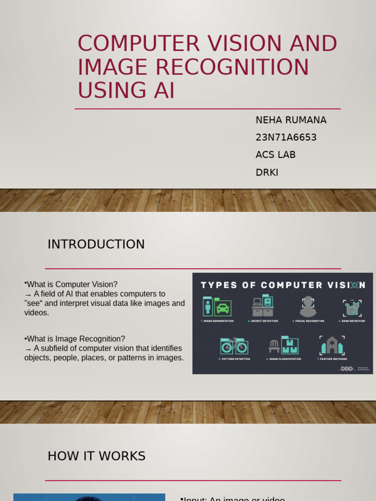 Computer Vision and Image Recognition Using AI | PDF
