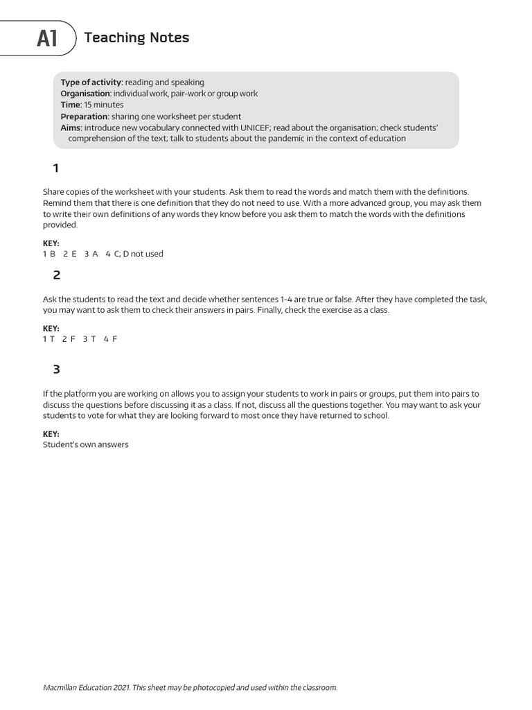 Upper Primary Teaching Notes A1 | PDF