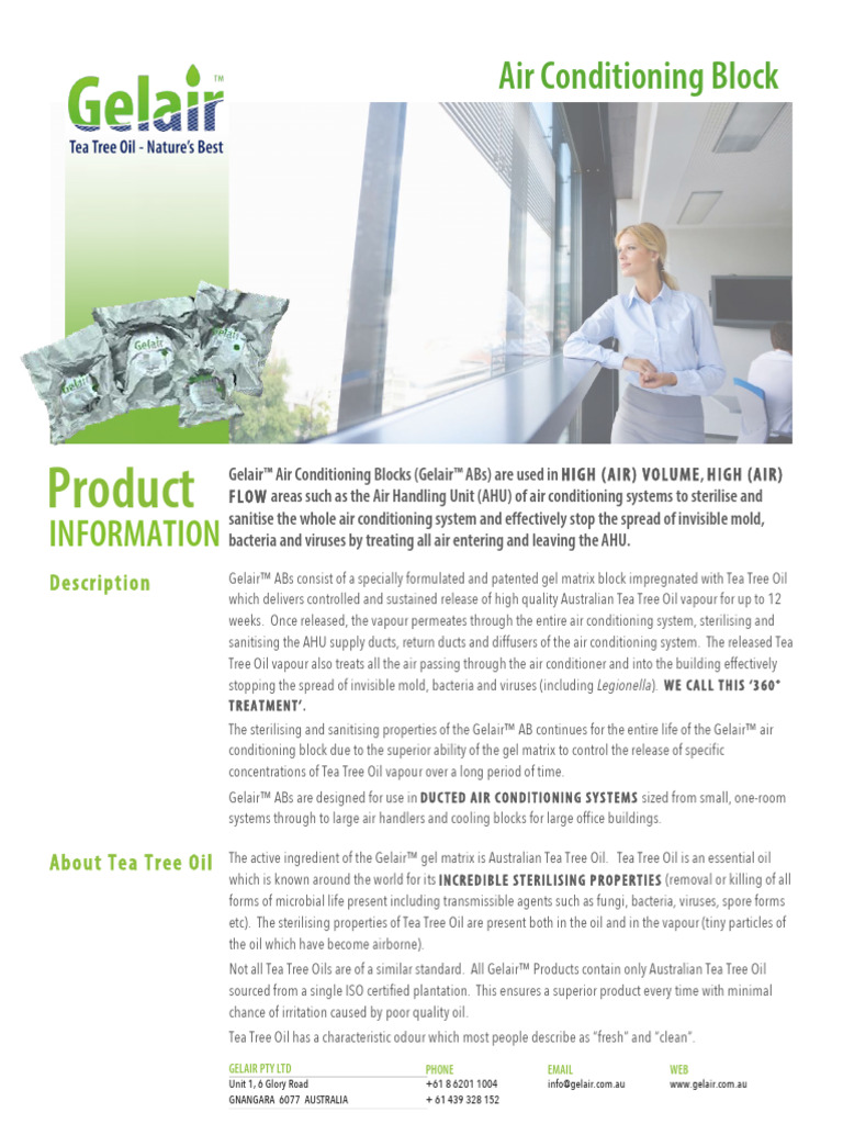 Gelair™ Air Conditioning Blocks Overview | PDF | Air Conditioning