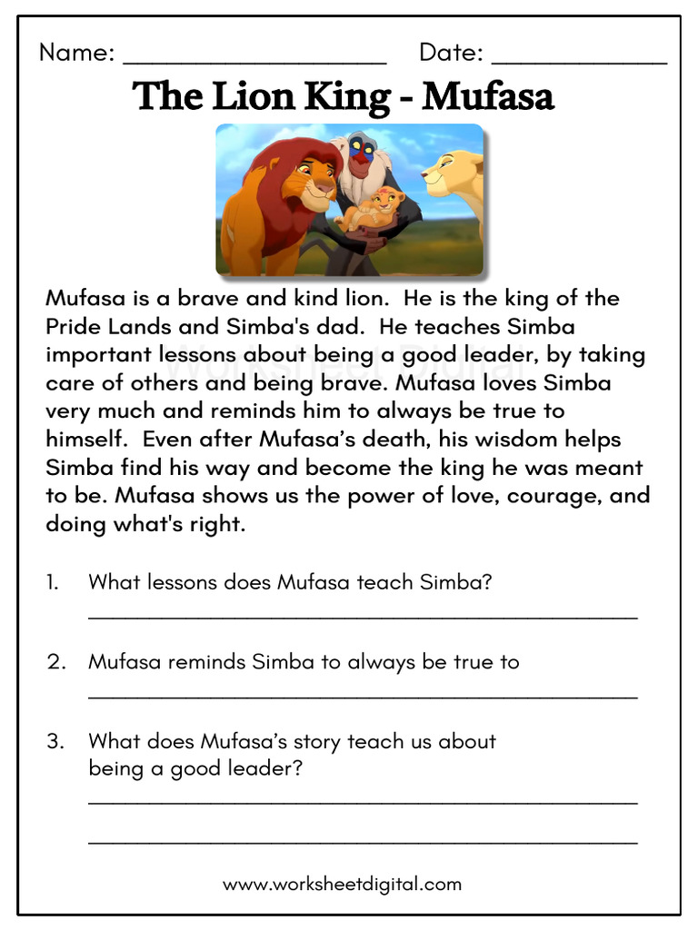 Mufasa's Leadership Lessons in The Lion King | PDF